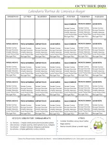 Reto Limpieza en Minutos + Calendario Rutina de Limpieza Imprimible ...